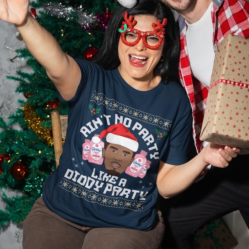 Ain't No Party Like A Diddy Party Christmas Sweatshirt, Funny Christmas Gift, Christmas T-shirt ...