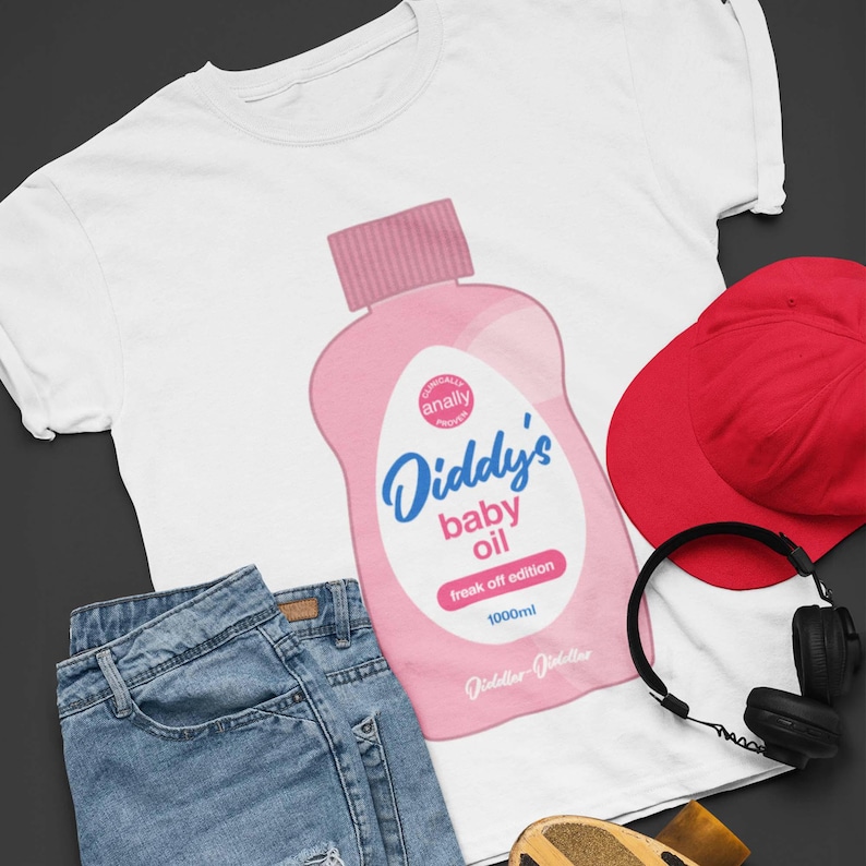 Diddy's Baby Oil, Funny Unisex T-shirt, Men's Shirts, Women's T-shirt ...
