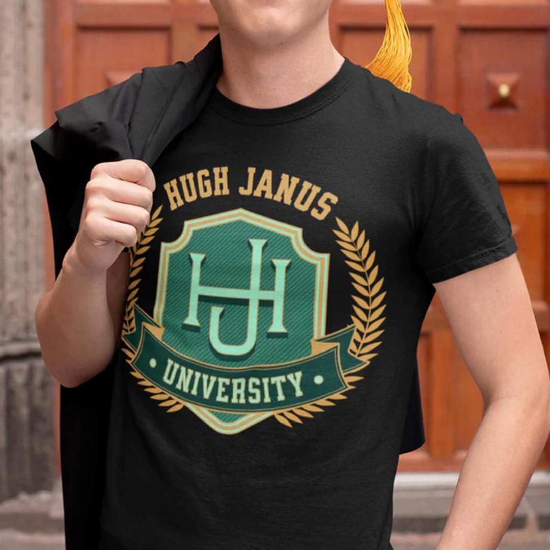 Hugh Janus University, Funny Tees, Unisex T-shirt, Mens Shirts, Funny ...