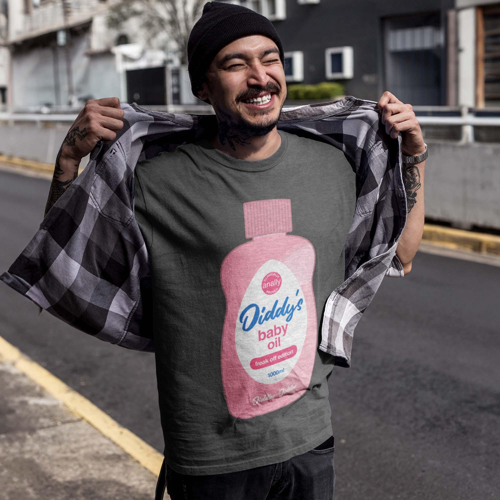 Diddy's Baby Oil, Funny Unisex T-shirt, Men's Shirts, Women's T-shirt ...