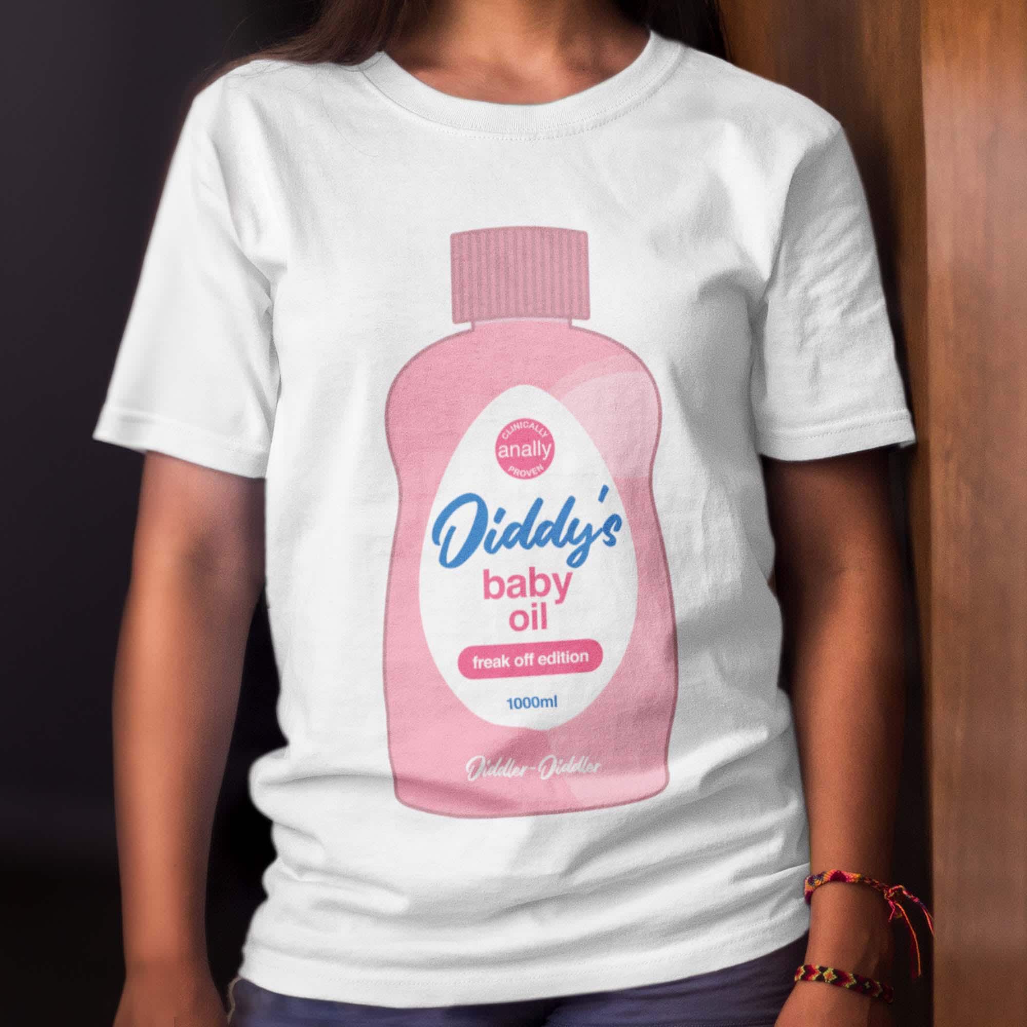 Diddy's Baby Oil, Funny Unisex T-shirt, Men's Shirts, Women's T-shirt ...