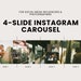 4 Slide Carousel Template | for Social Media Influencers and ...