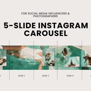 Instagram Carousel Template: 5-slide Canva Layout (digital Download) for Photographers and ...
