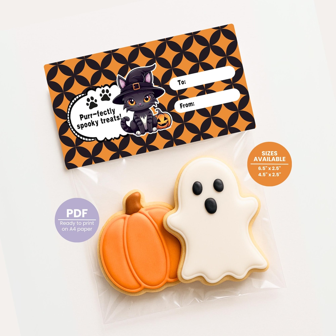 Editable Halloween Bag Toppers Template, Trick or Treat Goodie Bag ...