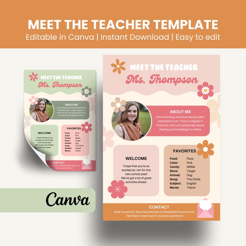 Meet the Teacher Classroom Printable Template, Back to School Flyer ...
