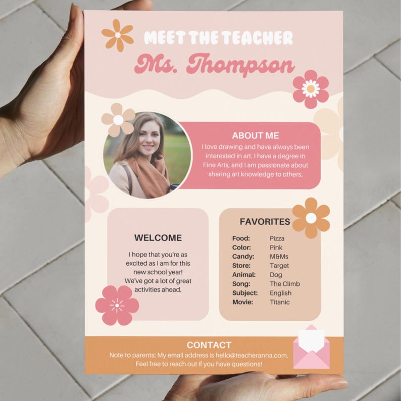 Meet the Teacher Classroom Printable Template, Back to School Flyer ...