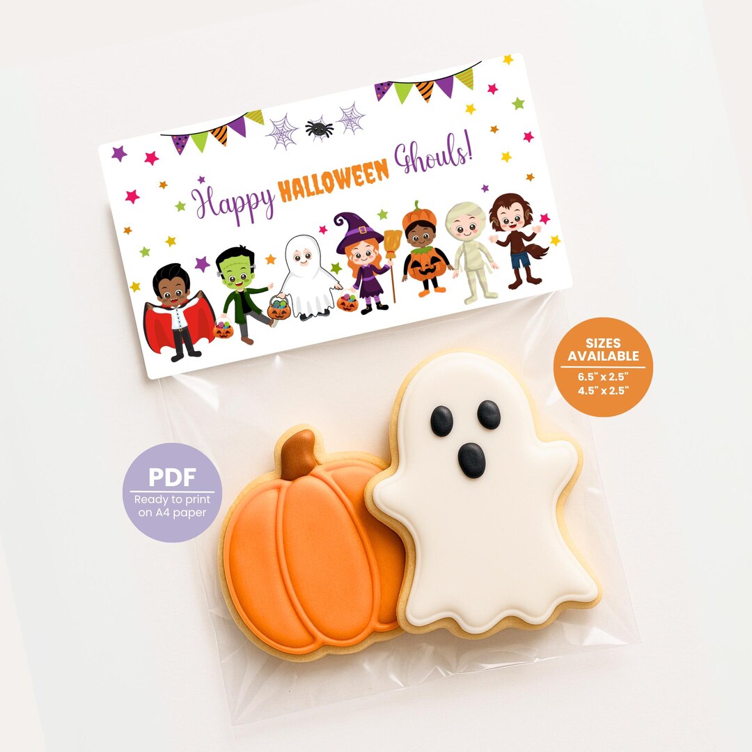 Editable Halloween Bag Toppers Template, Trick or Treat Goodie Bag ...
