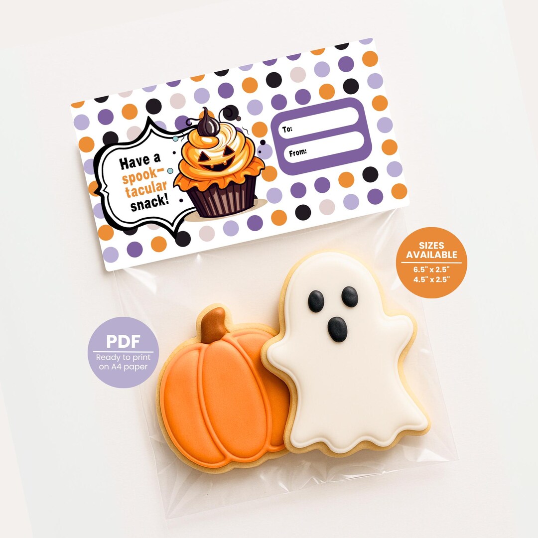 Editable Halloween Bag Toppers Template, Trick or Treat Goodie Bag ...