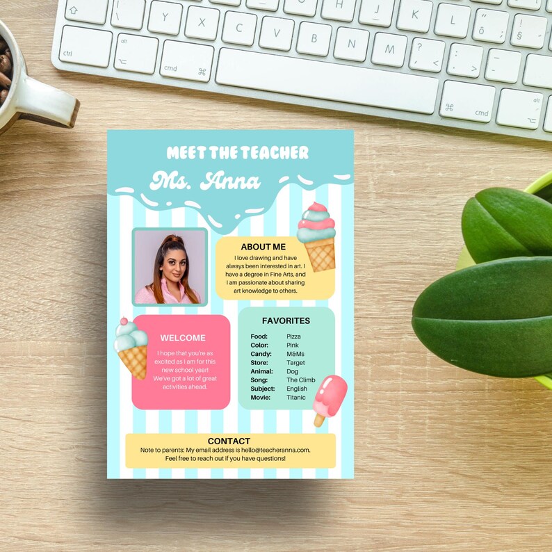 Meet the Teacher Classroom Printable Template, Back to School Flyer ...