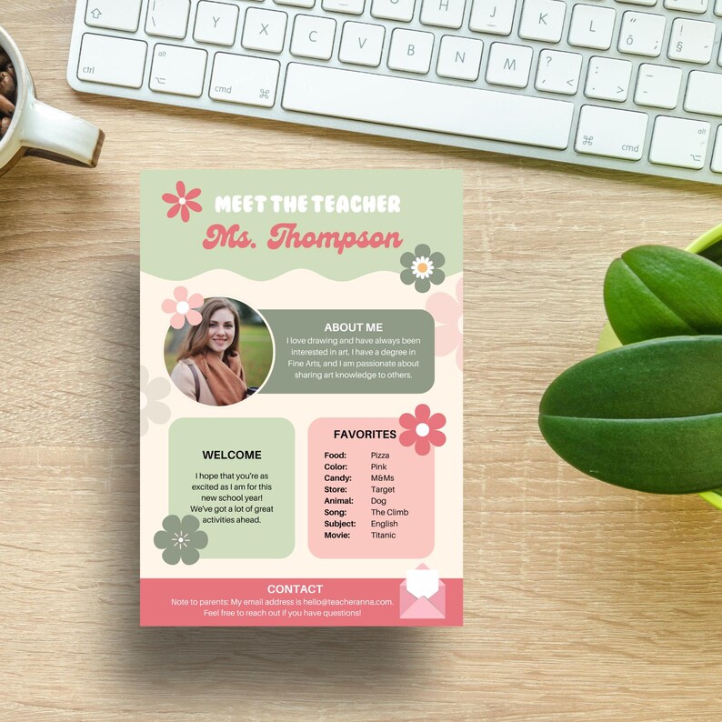 Meet the Teacher Classroom Printable Template, Back to School Flyer ...