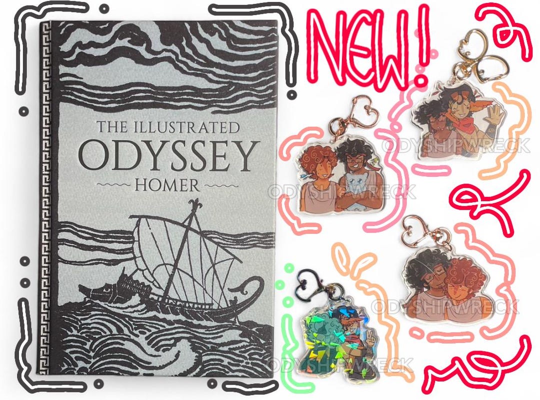 The Odyssey Inspired Companion Keychains Gift: Odysseus, Polites ...