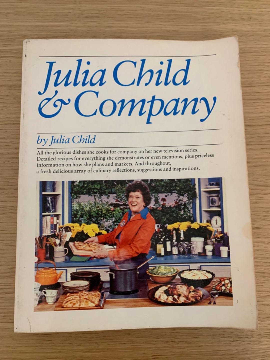SIGNED Vintage 70s Cookbook, Julia Child & Company 1978, Retro Julia ...