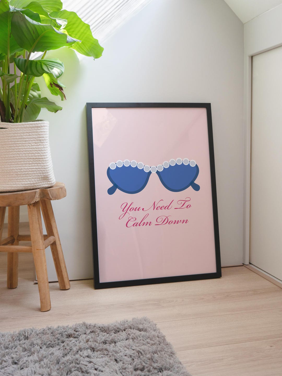 Taylor Swift Lover 'you Need to Calm Down' Sunglasses Wall Art, Song ...