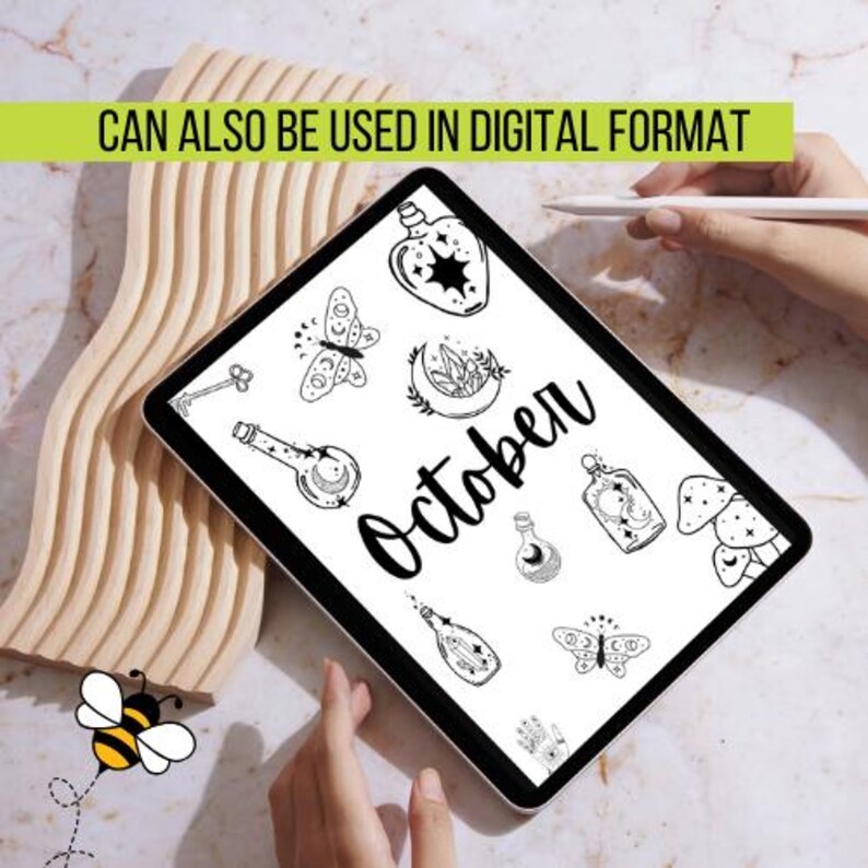 October Bullet Journal Printable | Habit, Mood & Gratitude Trackers ...