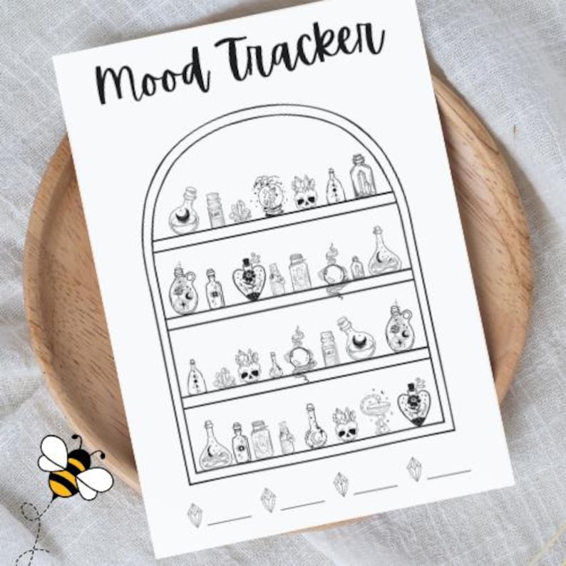 October Bullet Journal Printable | Habit, Mood & Gratitude Trackers ...