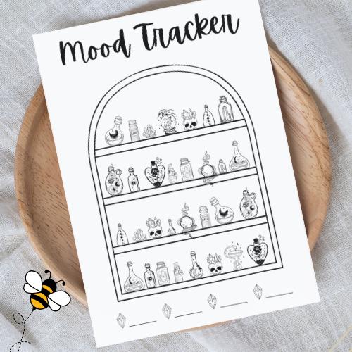 October Bullet Journal Printable | Habit, Mood & Gratitude Trackers ...