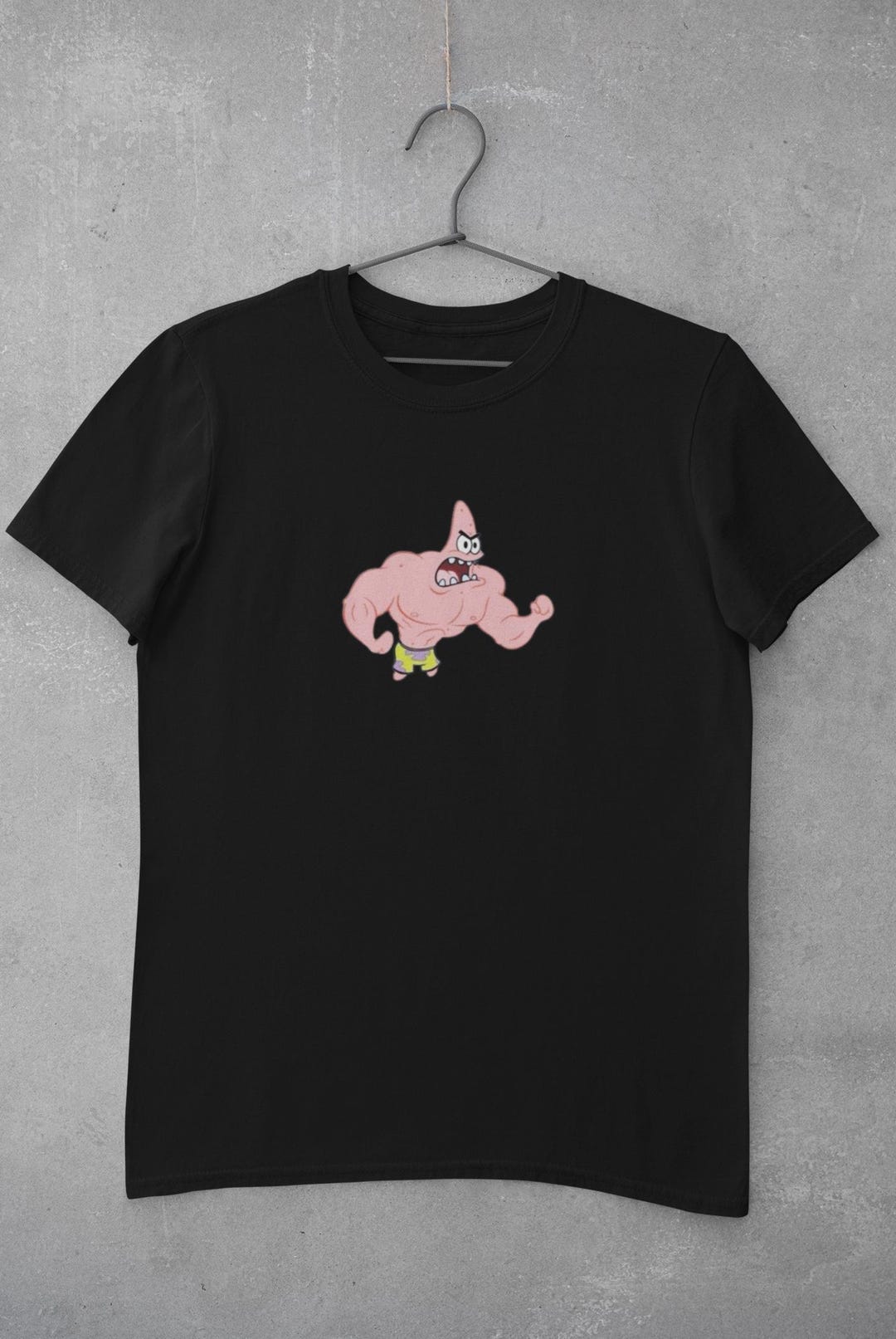 Big Muscles, Jacked Patrick, Unisex Softstyle T-shirt, Funny Gym Meme ...