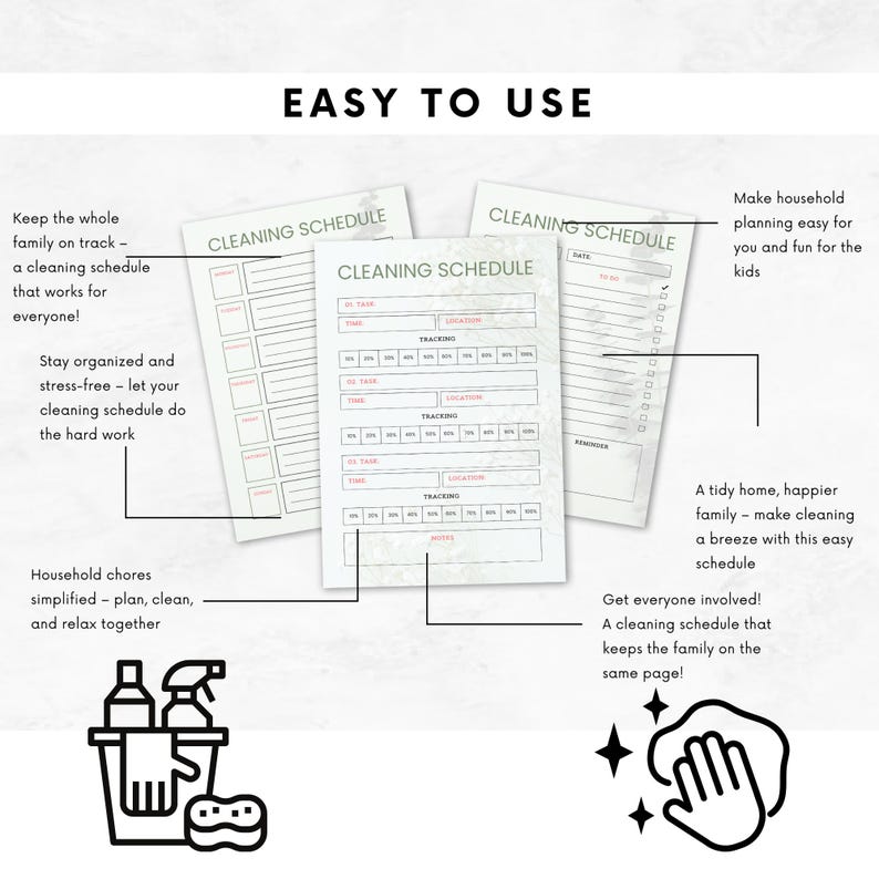 Cleaning Schedule | Weekly Cleaning List | Deep Cleaning ...