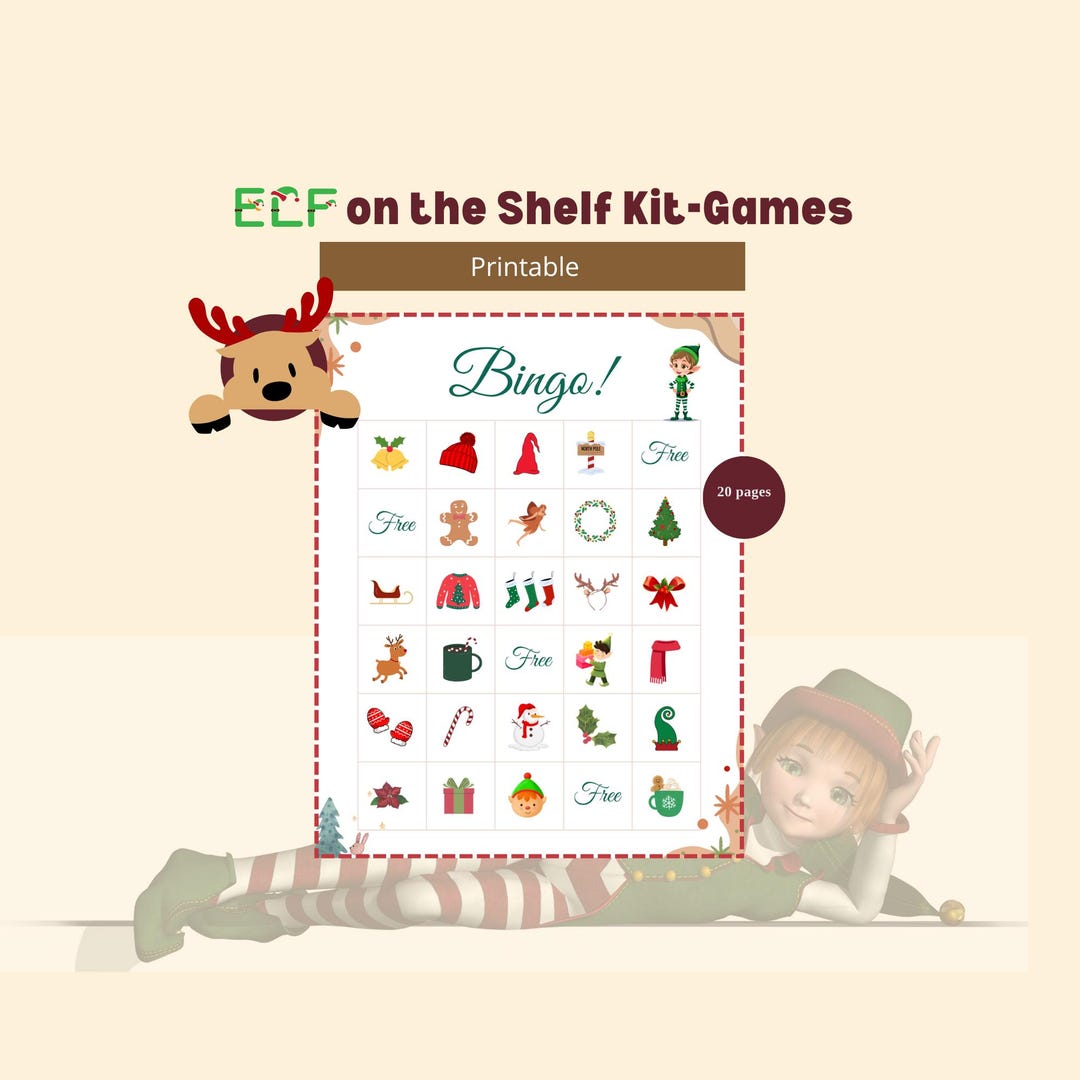 Elf on the Shelf Kit Christmas Elf Kit Eleven Printable Elf Activity ...