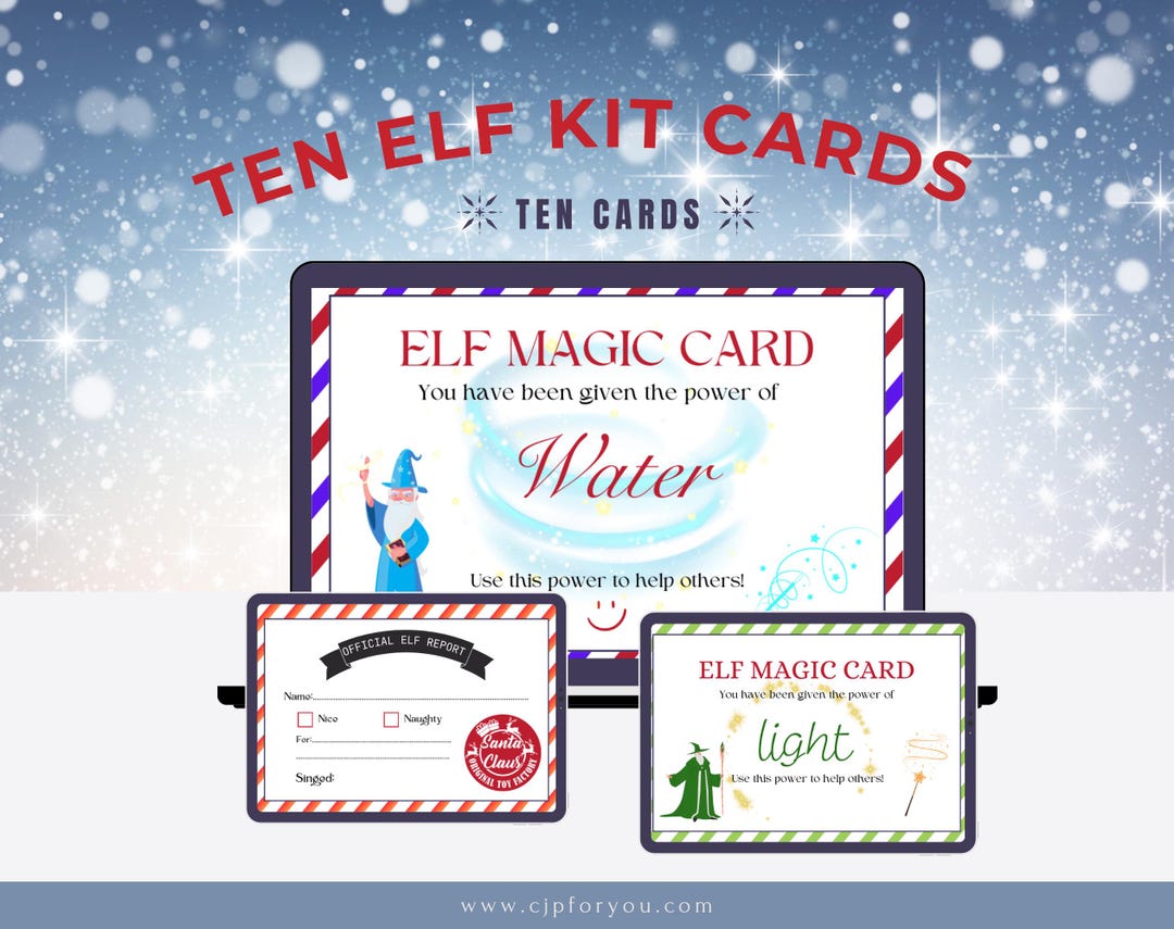 Elf Activity Kit | Eleven Printable | Stocking Fillers | Eleven Letter ...