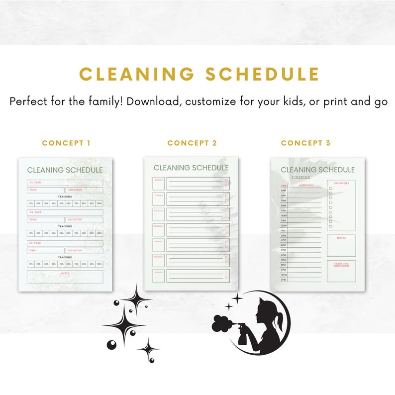 Cleaning Schedule | Weekly Cleaning List | Deep Cleaning ...