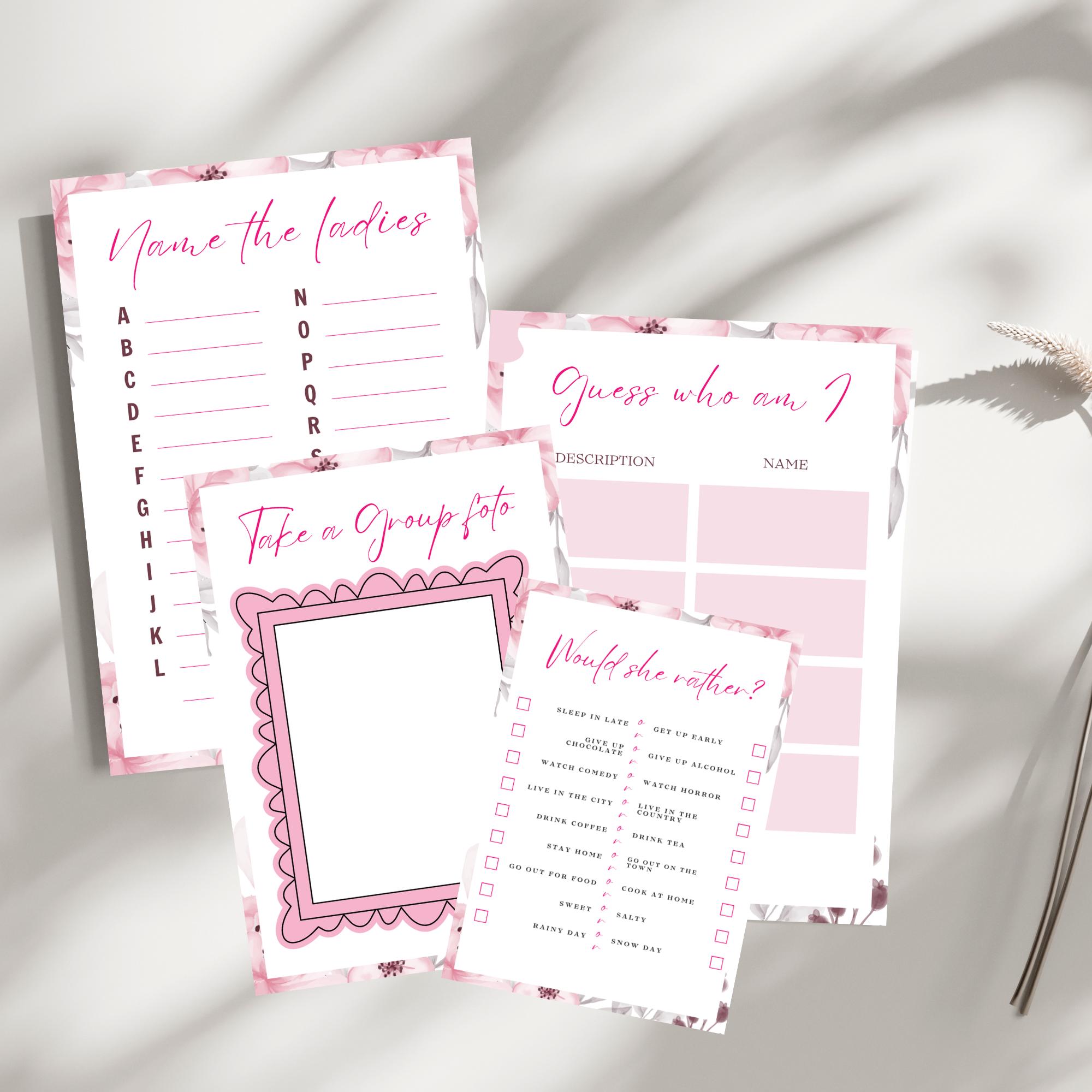 Girls Night Games | Girls Night Out Game | Ladies Night Bingo | Ladies ...