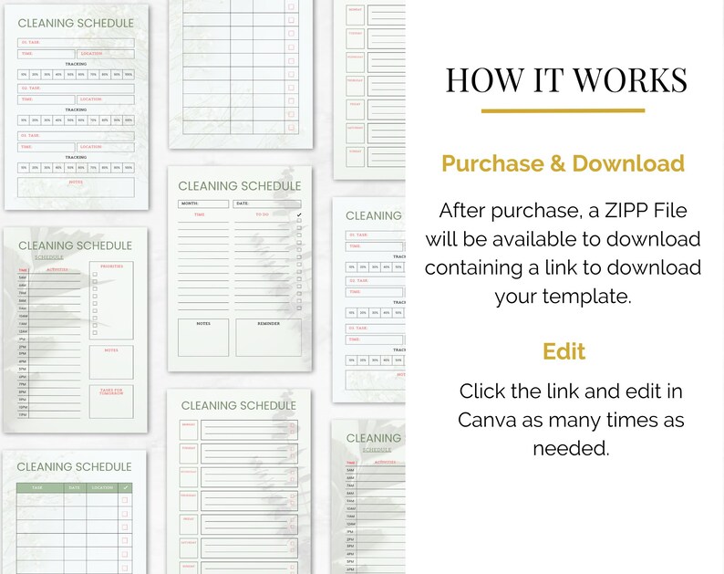 Cleaning Schedule | Weekly Cleaning List | Deep Cleaning ...