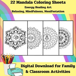 22 Unique Mandala Coloring Pages for Mindfulness. Energy Boosting ...