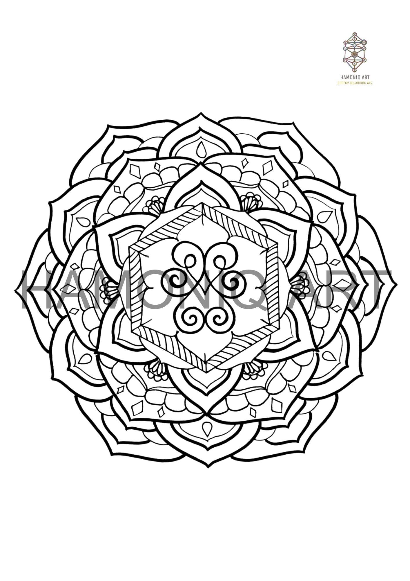 22 Unique Mandala Coloring Pages for Mindfulness. Energy Boosting ...