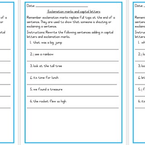 Grade 1 Punctuation Workbook - Etsy