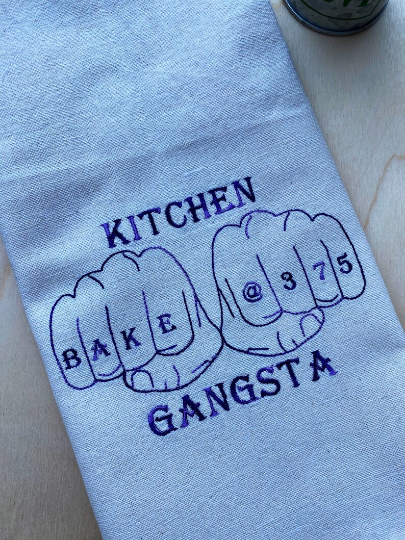Kitchen Gangster Tea Towel New Home Gift Housewarming Gift | Etsy