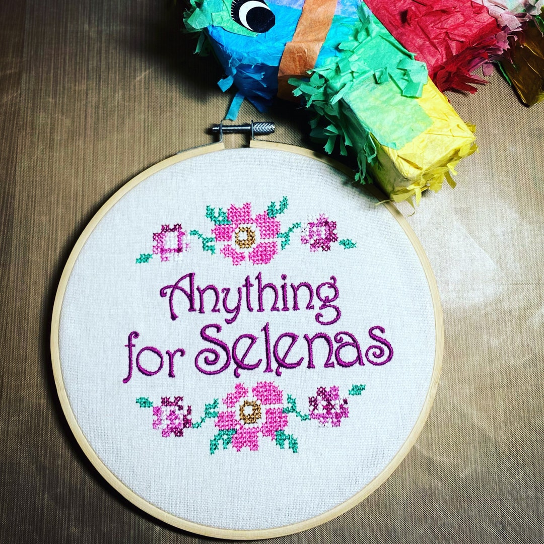 Anything for Selenas, Selena Memorabilia Finished Embroidery Wall ...