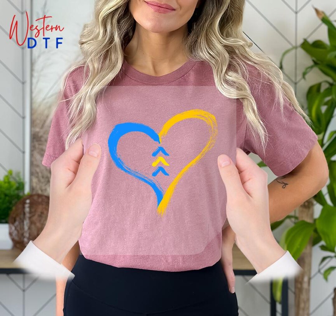 Down Syndrome Heart Ribbon Decals for Shirt, Support Down Syndrome ...