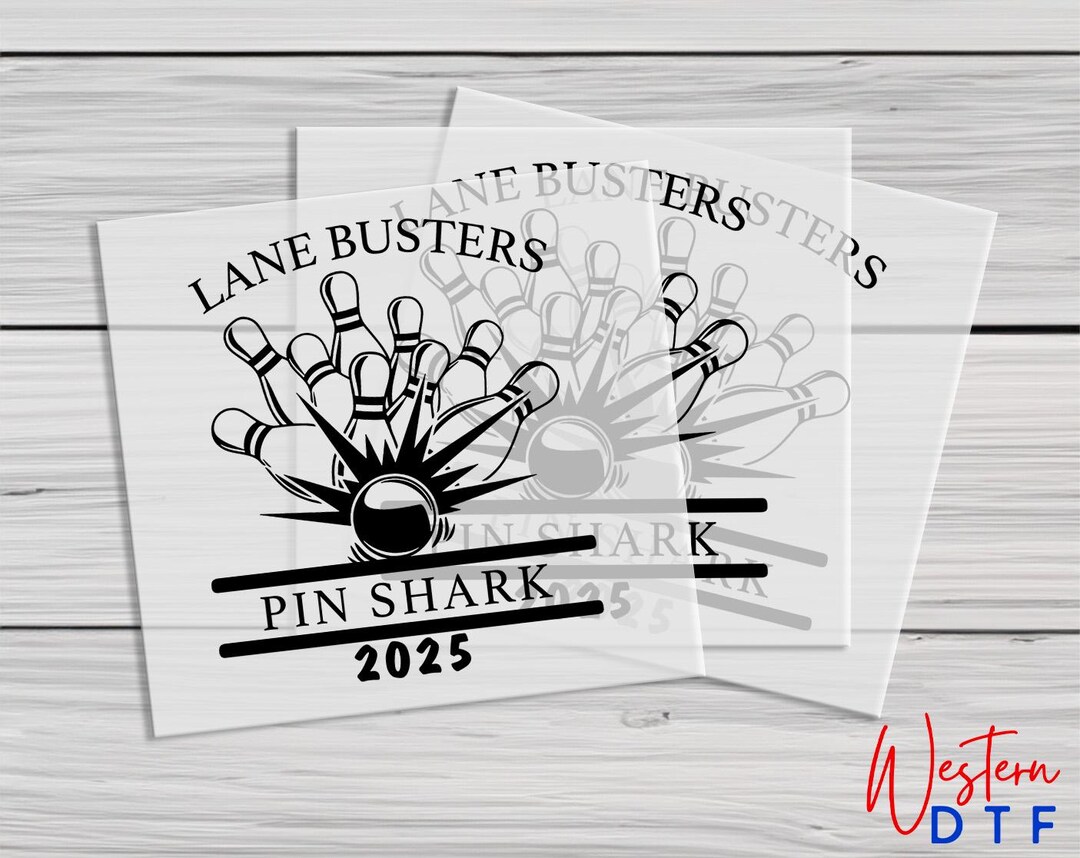 Custom Bowling Team DTF Transfers, Bowling Pin 2025 Iron on Decals ...
