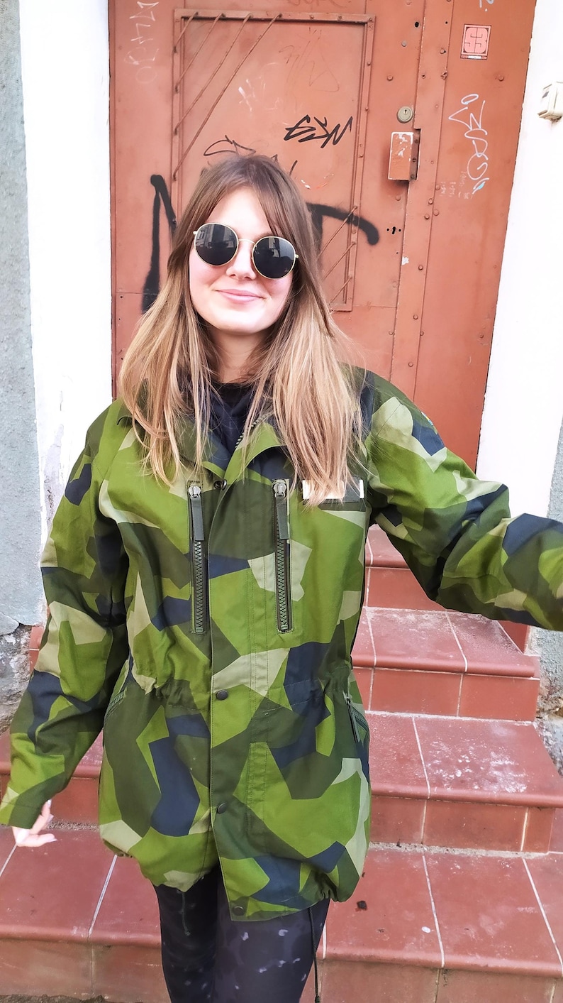 Swedish Army M90 Camouflage Jacket Splinter Camouflage S-long - Etsy