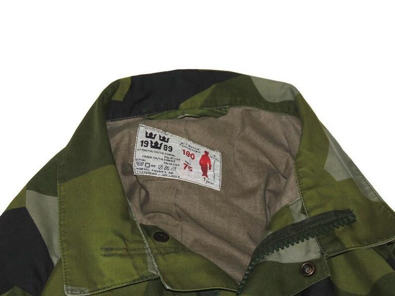 Swedish Army M90 Camouflage Jacket Splinter Camouflage S-long - Etsy