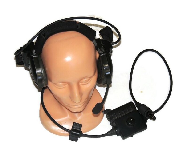 Original US Army Triport Tactical Communication Headset Bose With Mike ...