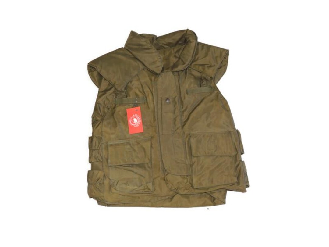 Italian Army OD Green Flak Vest Medium Original 90s Retro - Etsy
