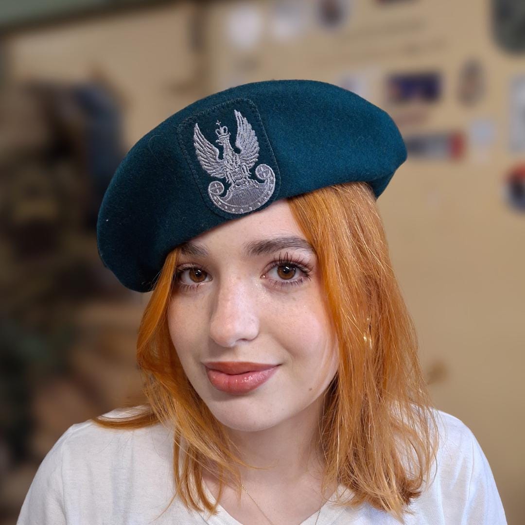Brand New Polish Land Forces Beret Green With Army Eagle Embroidered - Etsy