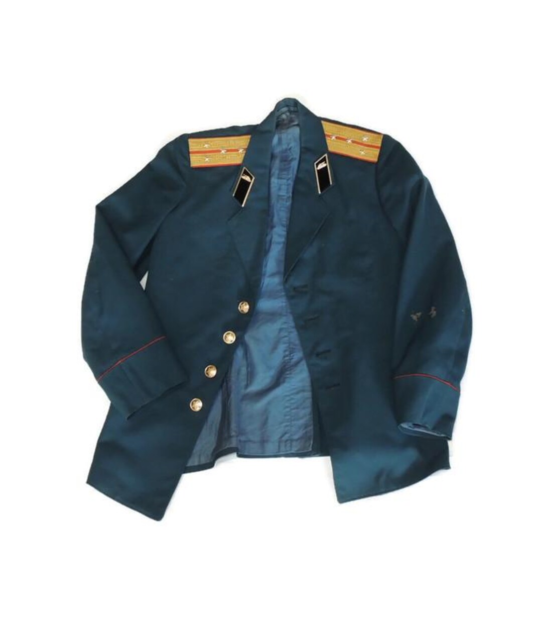 Vintage Russias Red Army Soviet Tanker Jacket With Insignia 80s CCCP ...