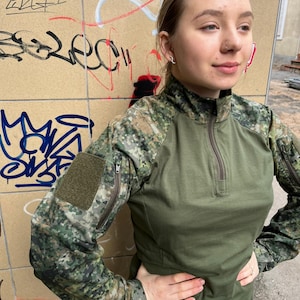 Dutch NFP Green Camo Combat Shirt Ripstop Large - Etsy