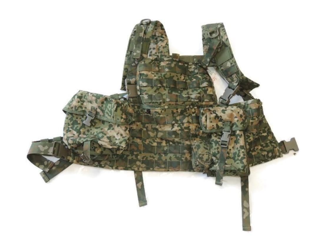 Dutch Army Chestrig With Pouches NFP Multitone Top Condition Issued - Etsy