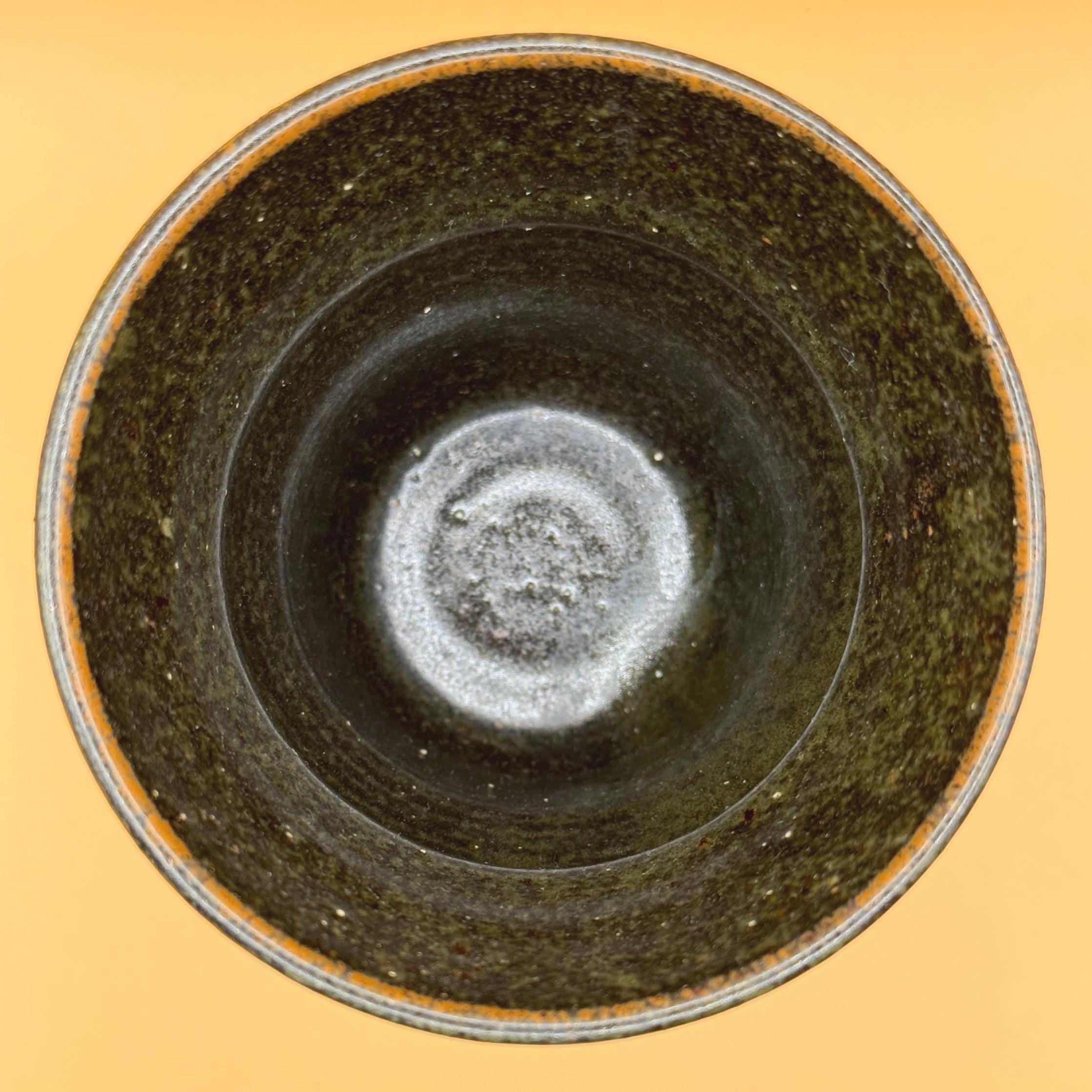 Angular Ceramic Vase, Tenmoku - Etsy