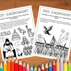 Bill of Rights Coloring Book for Kids - Fun and Easy Learning! - Etsy