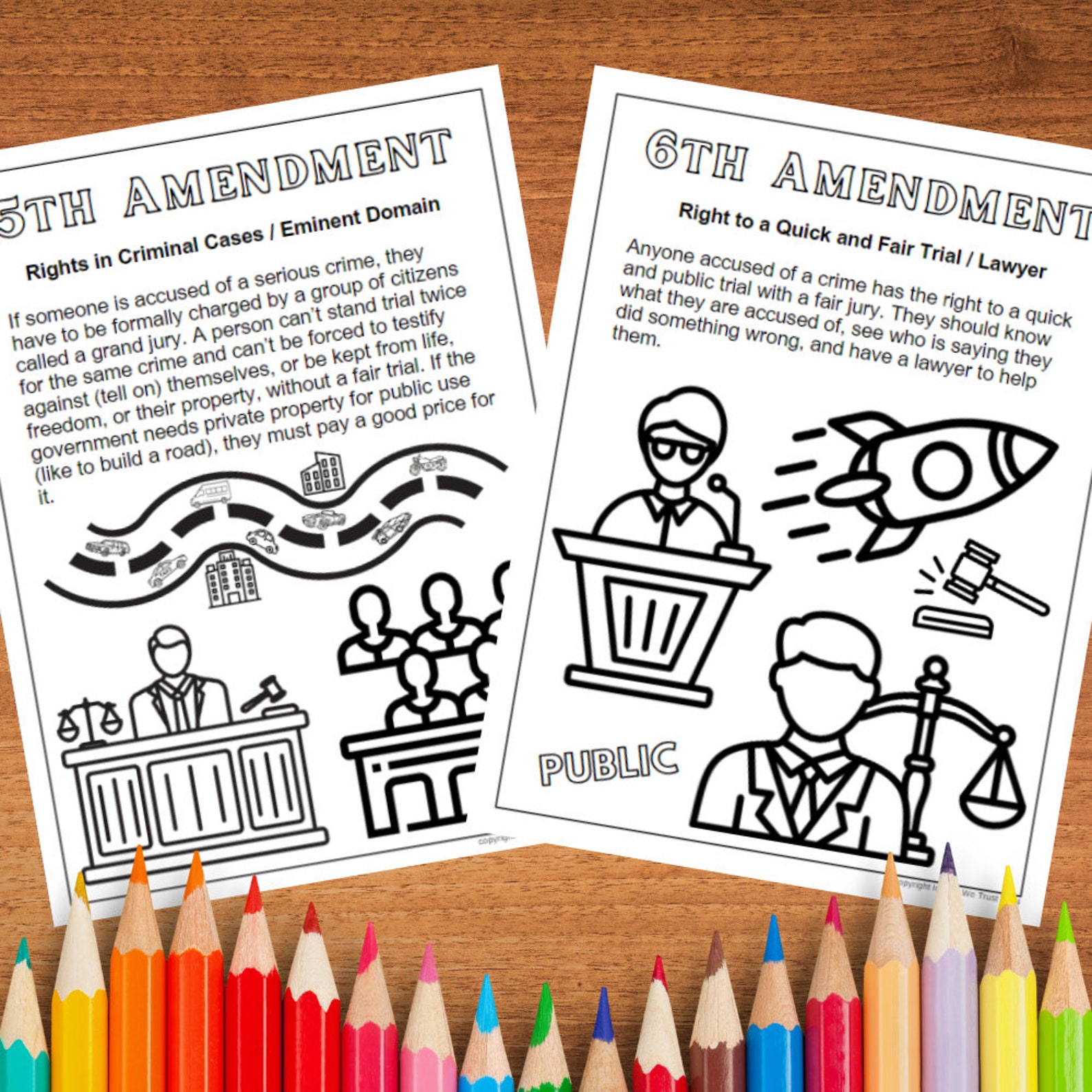 Bill of Rights Coloring Book for Kids - Fun and Easy Learning! - Etsy