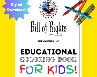 Bill of Rights Coloring Book for Kids - Fun and Easy Learning! - Etsy