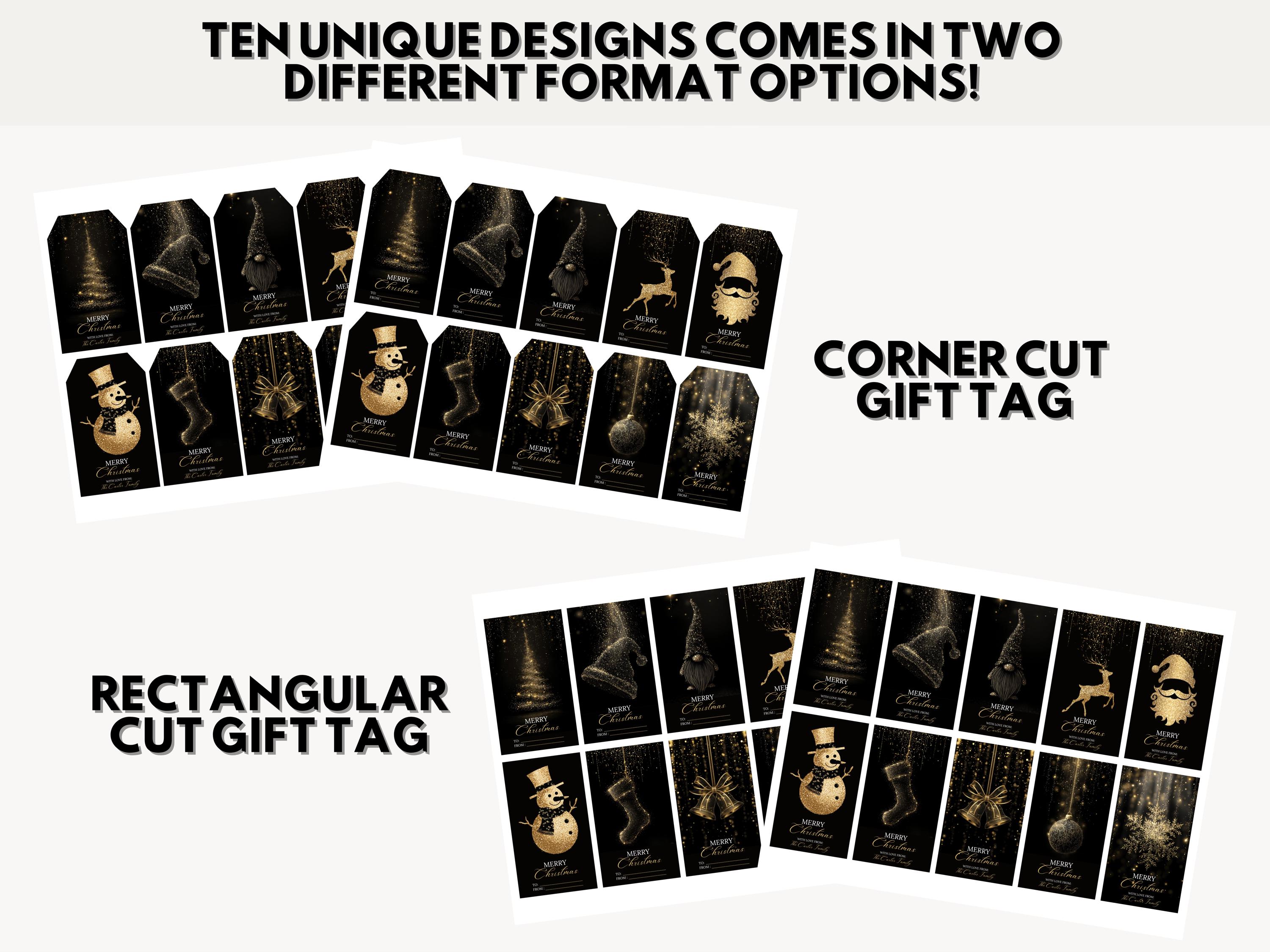 Christmas Gift Tags Canva Template Editable Personalized Christmas Tags ...