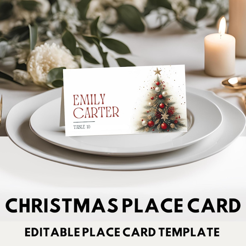 Christmas Placecards - Etsy