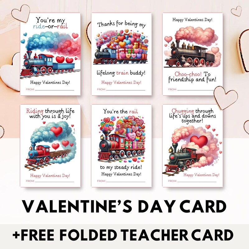 Train Valentine - Etsy