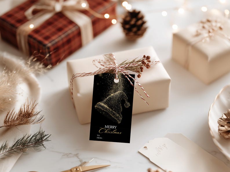 Christmas Gift Tags Canva Template Editable Personalized Christmas Tags ...